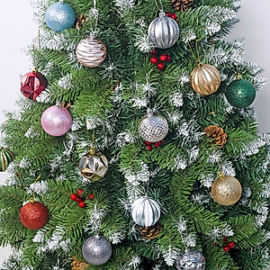2.36‘’ Christmas Balls Ornaments - 12 Pieces - Christmas Tree Decorations - Silver