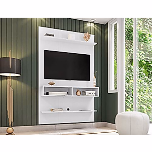 Manhattan Comfort Libra Floating Wall Entertainment Center, White