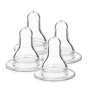 Evenflo Classic Fast Flow Silicone Nipples 4 ea, Clear