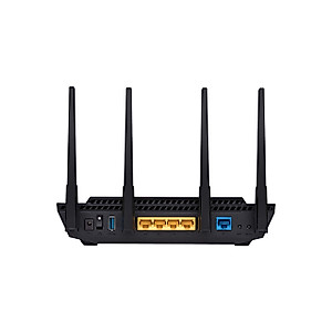 ASUS WiFi 6 Router (RT-AX3000) - Dual Band Gigabit Wireless Internet Router, Gaming & Streaming, AiMesh Compatible, Included Lifetime Internet Security, Parental Control, MU-MIMO, OFDMA