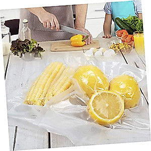 VOSAREA 3 Rolls Vacuum Storage Bag Vacuum Bags Refrigerator Bags Reusable Sandwich Bag Vacuum Seal Storage Bags Fruit Fresh Bags Vaccum Seal Storage Bags Fridge Bags Bye Transparent
