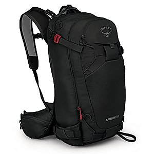 Osprey Kamber 30 Men's Backcountry Ski and Snowboard Backpack, Black