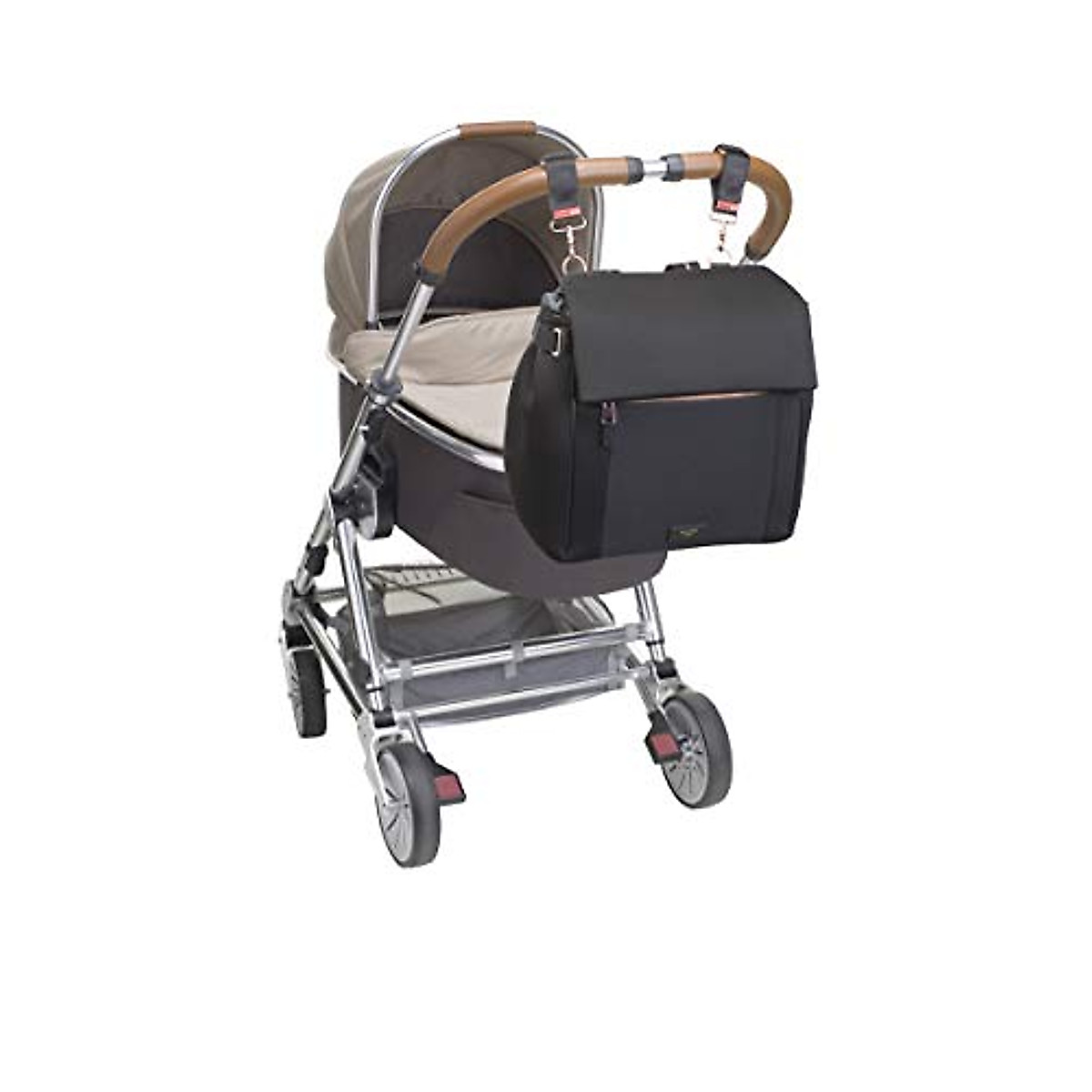 Storksak St. James Convertible Backpack Diaper Bag - Black Scuba