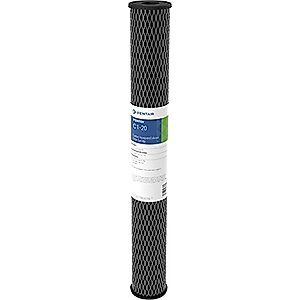 Pentair Pentek C1-20 Carbon Water Filter, 20-Inch, Whole House Dual Purpose Powdered Activated Carbon-Impregnated Cellulose Replacement Cartridge, 20" x 2.5", 5 Micron
