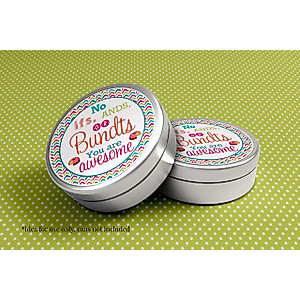 “No IFS, Ands, or Bundts” Teacher, Staff, or Employee Appreciation Thank You Sticker Labels, 40 2" Party Circle Stickers by AmandaCreation, Great for Envelope Seals & Gift Bags…