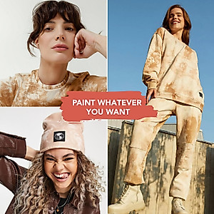 DOODLE HOG Coral, Orange, Purple Tie Dye Colors Tie Dye Kit – Custom Clothing Dye with 6 Refills for Summer Activities for Kids - Tie Dye Supplies with Aqua Tie Dye Techniques Guide DIY