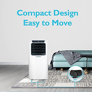 ACCUZONE Maxicool 11,000 BTU (SACC 6,000 BTU) Portable Air Conditioner 3-in-1 AC Portable, Dehumidifier, Fan for Rooms up to 350Sq ft.