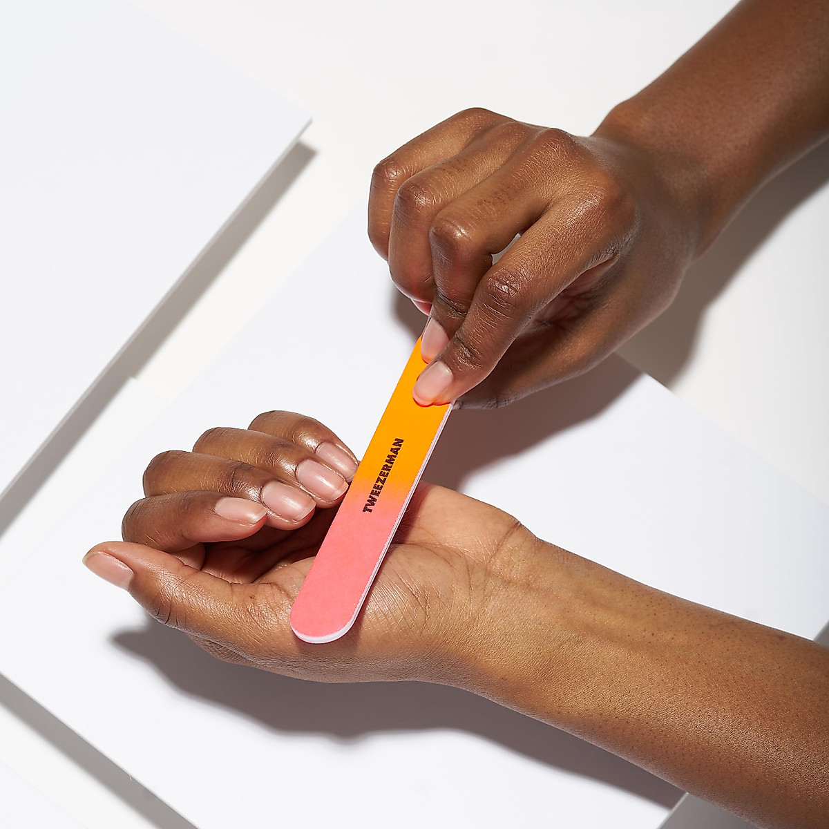 Tweezerman Neon Hot Nail Filemates Model No. 3466-R, 3 Count