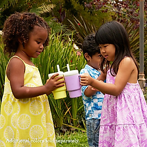 Infantino My 1st Tumbler – Adorable Miniature Tumbler with Leak-Resistant Straw and Toddler-Friendly Handle, Encourages Hydration, Easy to Clean, 9 fl. oz, Lilac