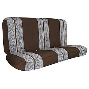 Leader Accessories Saddle Blanket Brown Bench Seat Cover Fits for Ford Chevrolet Dodge Full Size Pickup Trucks