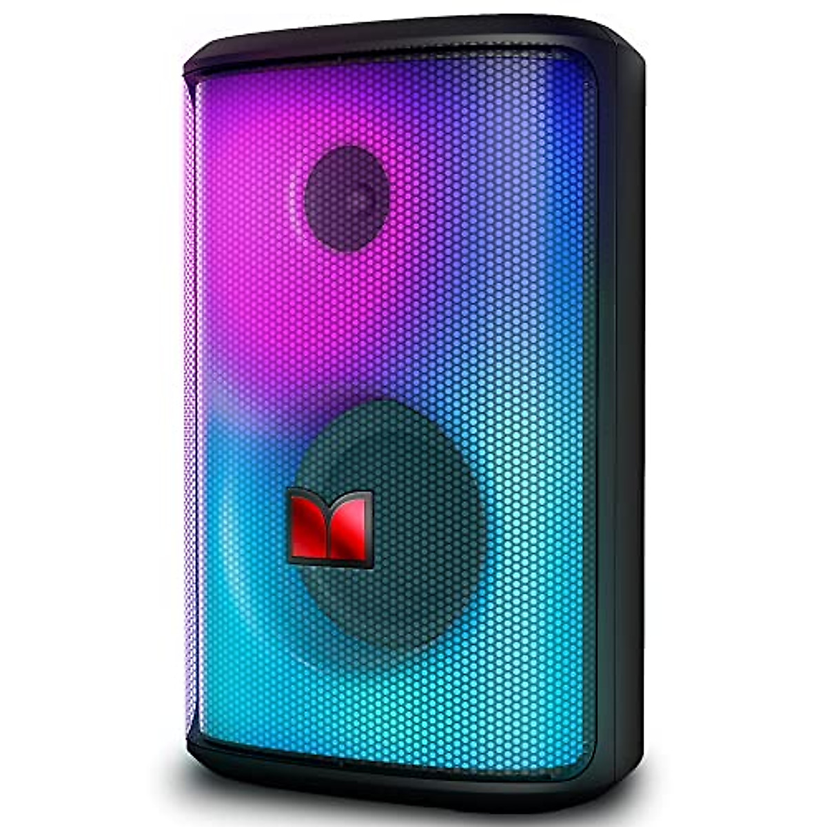 Monster Sparkle Loud Bluetooth Speaker 80W, Party Speaker with Powerful Sound and Heavy Bass, Full Screen Colorful Lights, 24H Playtime, AUX, USB Playback, Portable Waterproof Speaker for Outdoor Home
