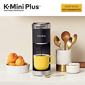 Keurig K-Mini Plus Coffee Maker, Certified Refurbished, Black (Renewed)