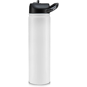 Seriously Ice Cold SIC 27oz Insulated Water Bottle Thermos, Premium Triple Layer Vacuum Stainless Steel, BPA Free Wide Mouth Lid with Carabiner Clip