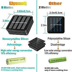 Solar Bee String Lights 2 Pack Each 17Ft Total 60 LED Solar Bee Fairy Lights 8 Modes Copper Wire Lights Waterproof Outdoor String Lights for Garden Patio Gate Yard Party Wedding Indoor Bedroom