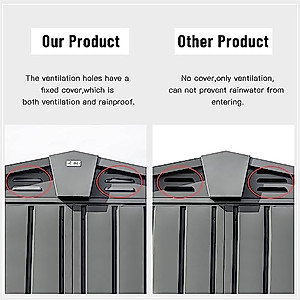 Outdoor Storage Shed 5.7x3 FT,Metal Outside Sheds&Outdoor Storage Galvanized Steel,Tool Shed with Lockable Double Door for Patio,Backyard,Garden,Lawn (5.7x3ft, Black)