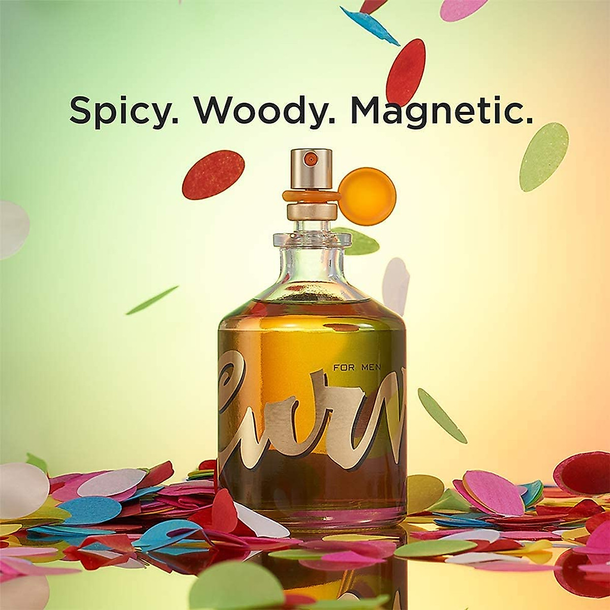 Men's Cologne Fragrance Spray by Curve, Casual Day or Night Scent, Spicy Wood Magnetic Scent, 4.2 Fl Oz