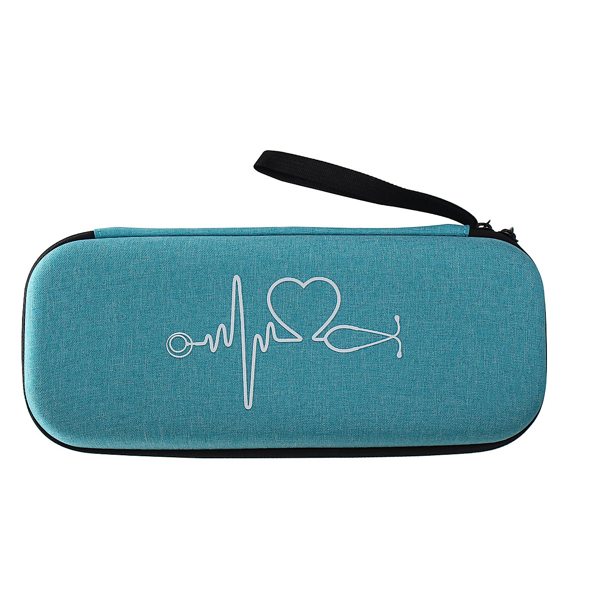 Zam Imports Stethoscope Case Only Carry Medical Bandage Shears EMT Trauma Scissors LED Penlight and 3M Littmann Classic III, Lightweight II S.E, MDF Acoustica Deluxe Stethoscopes (1, Aqua)