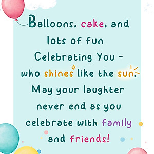 Prime Greetings 3rd Birthday Card, Made in America, Eco-Friendly, Thick Card Stock with Premium Envelope 5in x 7.75in, Packaged in Protective Mailer