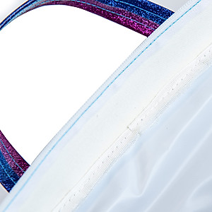 Talltoise Twirling Baton Bag Case with Shoulder Strap - 30 inch (78cm) Rainbow Sparkle Case for Majorette Marching Band, Gymnastics Carry bag - Complete with Rainbow Dance Ribbon Streamer