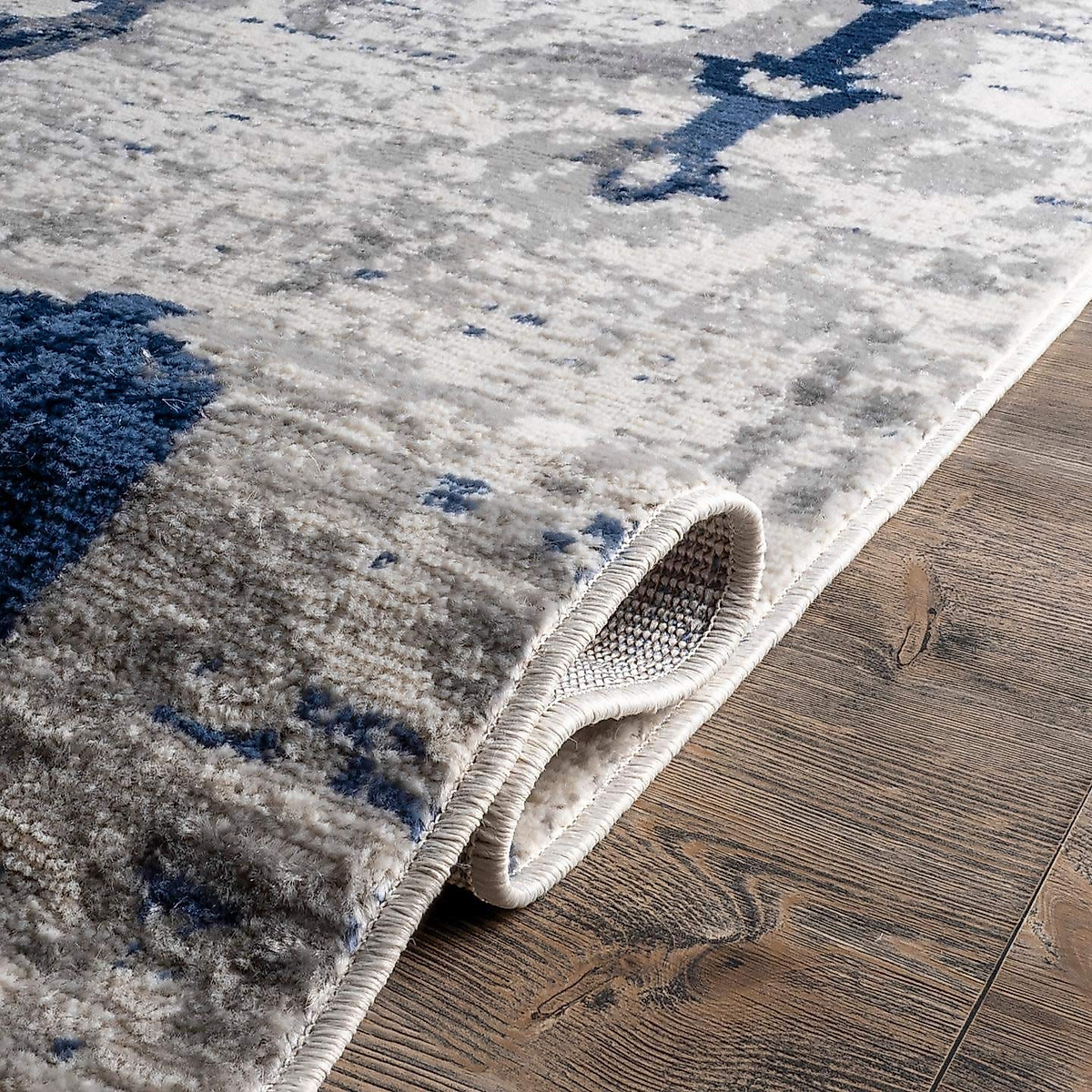 nuLOOM Lailah Abstract Tribal Area Rug , 4' x 6', Silver, Rectangular