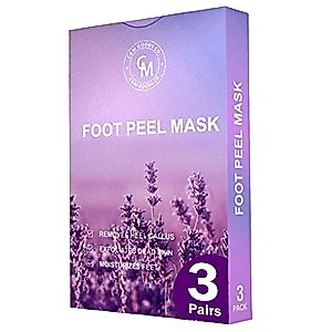 Foot Peel Mask by C&M Goods Co, Callus Remover for Feet 3 Pack of Foot Exfoliator Peeling Mask, Repairs Cracked Heels, Dead Skin, Baby Soft Smooth Touch Feet, Foot Callus Remover for Men and Women
