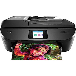 HP Envy 7855 Wireless All-in-One Color Inkjet Photo Printer, Black - Print Copy Scan Fax - 15 ppm, 2.65" Touchscreen CGD, 4800 x 1200 dpi, 35-Page ADF, Auto 2-Sided Printing, USB, Ethernet,Bluetooth