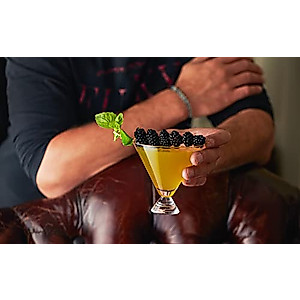 Stemless Martini Glasses Set of 4 (7.5 oz) – Cocktail Glasses for Any Drink – Luxury Party Hosting Margarita Glasses – Hand-Blown Crystal Martini Glasses – Elegant Home Glassware