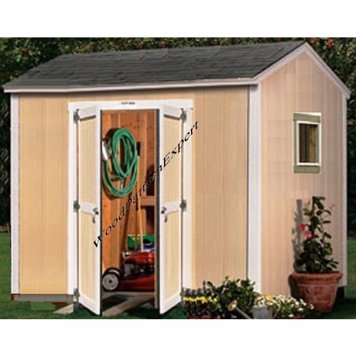 Shed How-to Book; Paper Pattern Plan to DIY and Easily Build 10x8 Gable Utility Storage Building with Ramp