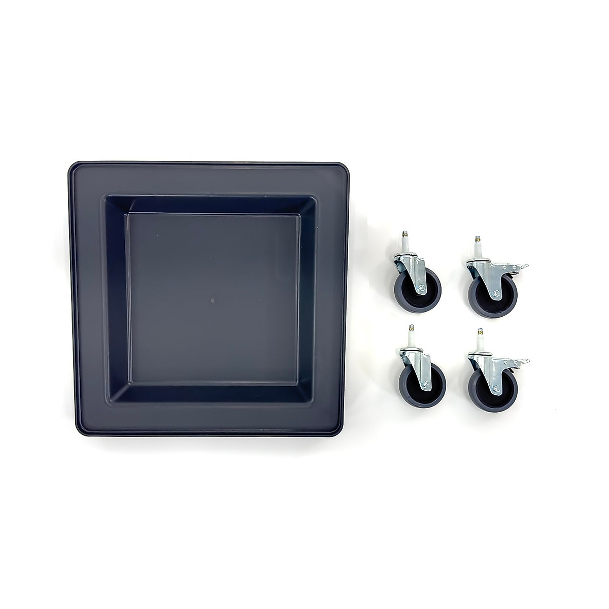 Dolly for Dish Rack and Glass Rack | 2 Wheel lock 4" | 250 lbs. max Capacity | Gray