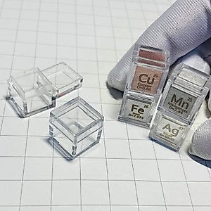 VIGAN 10PCS/Set Acrylic Cases Element Cubes Box For Element Cube Shape Clear Boxes Collection Storage For 10MM 25.4MM Element Cubes (10PCS S(14X14X14MM))