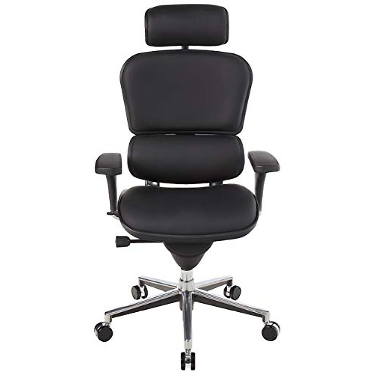 Ergohuman Ergonomic Executive Leather Chair, Black