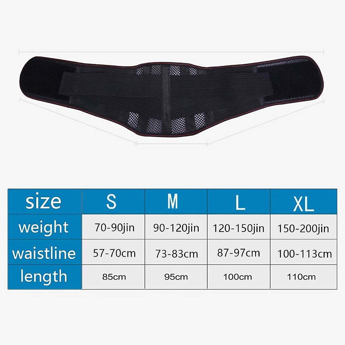LSRRYD Lumbar Support Belt for Pain Relief and Injury Prevention Dual Adjustable Straps and Breathable Mesh Panels (Size : Medium)