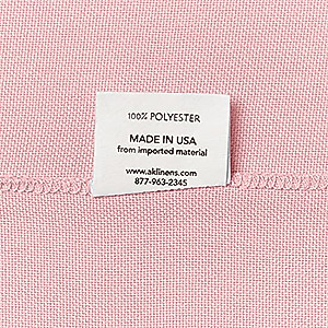 AK TRADING CO. 10 feet x 8 feet Polyester Backdrop Drapes Curtains Panels with Rod Pockets - Wedding Ceremony Party Home Window Decorations - Blush Pink