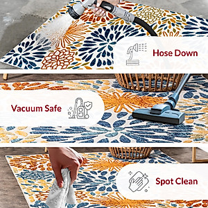 nuLOOM Monique Floral Indoor/Outdoor Area Rug, 5x8, Multi