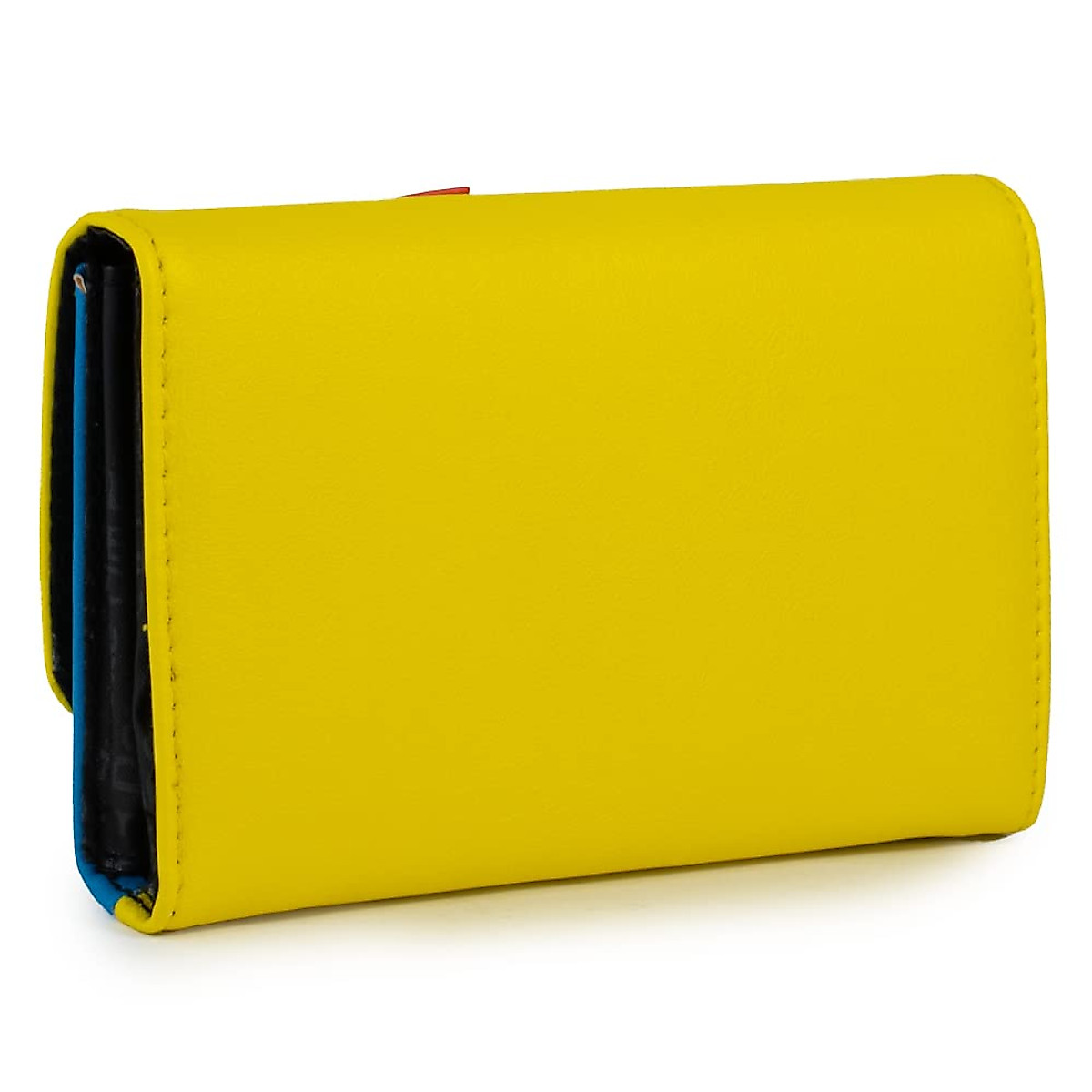 Buckle Down Disney Wallet, Foldover, Pixar Luxo Ball Bounding Yellow Red Blue, Vegan Leather, 6.5" x 4.5"