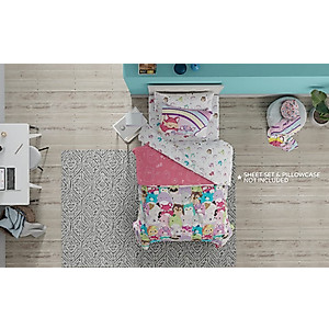 Franco Collectibles Squishmallows Bedding Super Soft Microfiber Sheet Set, Twin XL, College Dorm Essentials (Officially Licensed Product)