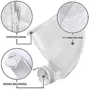gulrear Replacement for Polaris Pool Cleaner Parts, Come with 2 pcs Compatible Polaris 280 Bag and 6 pcs Sweep Hose Scrubber Fit Polaris 280 480 Pool Cleaner All Purpose Filter Bag for Most Debris