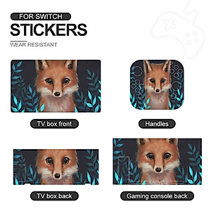 Cute Fox Switch Sticker Pretty Pattern Full Wrap Skin Protection for Nintendo Switch for Switch