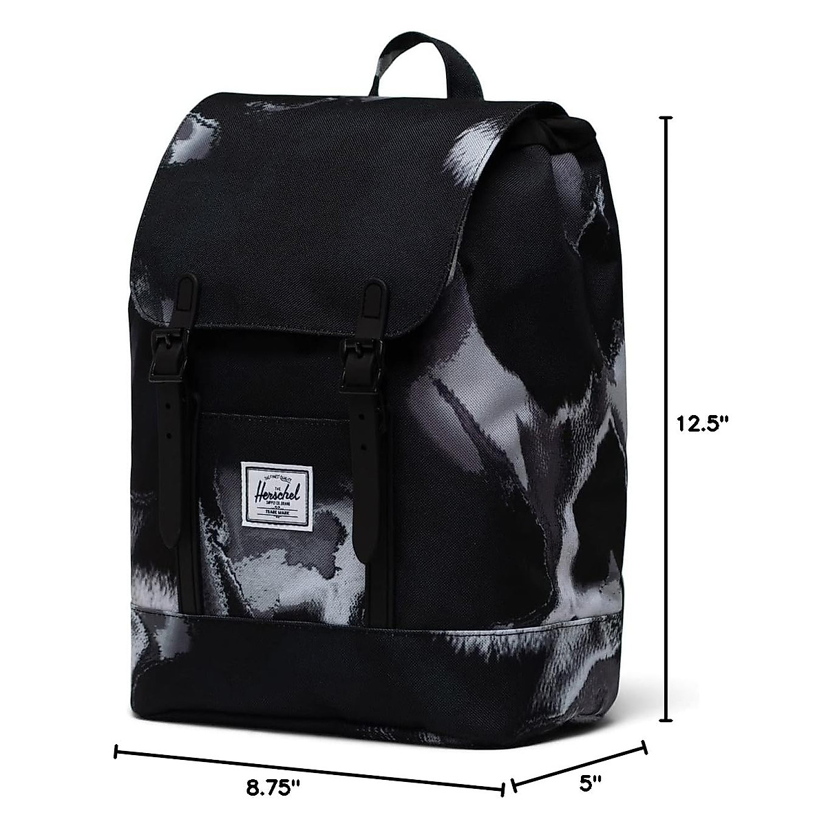 Herschel Retreat Backpack Mini, Dye Wash Black, One Size