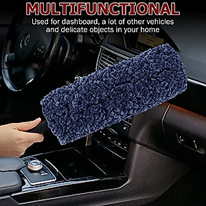 Car Duster Kit, Ultra Soft Microfiber Duster with Storage Bag, Unbreakable Handle, Lint & Scratch Free, Exterior or Interior Use, Pollen Remover, Best Car Accessories for Cleaning Dasboard SUV Home