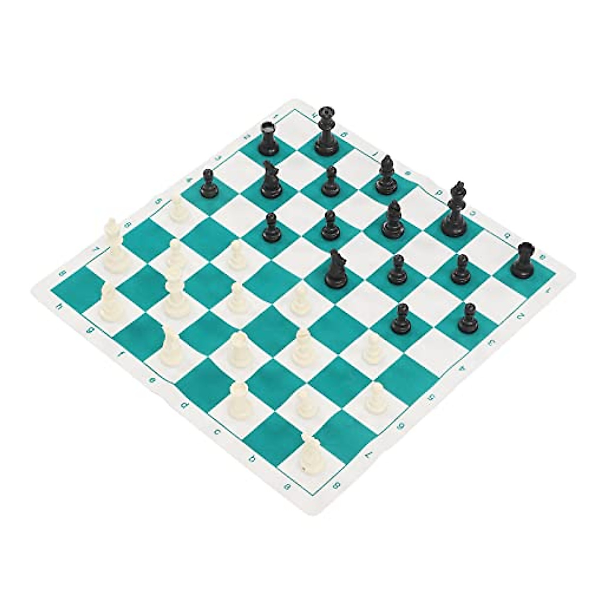 Keenso Portable Travel Chess Game Set Roll Up Chess Board Set Magnetic Chess Game with Protable Folding Chess Board Educational Toys for Family Gatherings Travel(Wang Gao 75MM) Chess, Leisure Sports