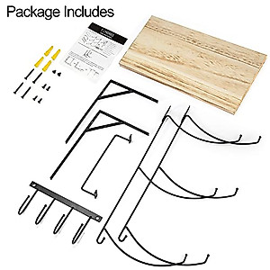 TJ.MOREE Towel Rack Wall Mount for Bathroom Storage, 3 Sectional Metal Bath Towel Rack with 4 hooks for Small Bathroom Organization
