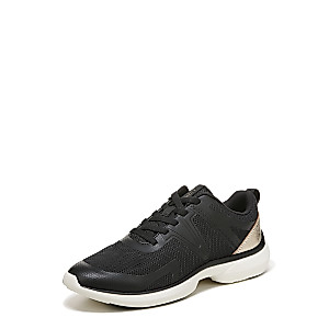 Vionic Women's Vortex Leyo Casual Sneakers- Supportive Walking Shoes That Include Three-Zone Comfort with Orthotic Insole Arch Support, Fashion Sneakers for Women, Black 8 Medium