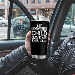 FROOBLEQUIRK 20 Oz Stainless Steel Tumbler for Dad – Funny Birthday Gift from Daughter or Son, Christmas & Father's Day