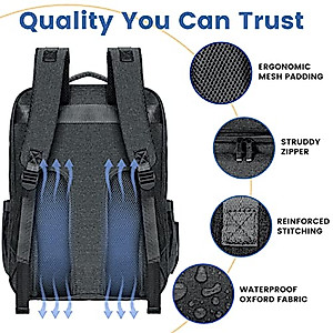 PILLANI Baby Diaper Bag Backpack - Large Travel Diaper Bags with Changing Pad - Newborn Essentials, Baby Registry Search, Shower Gifts