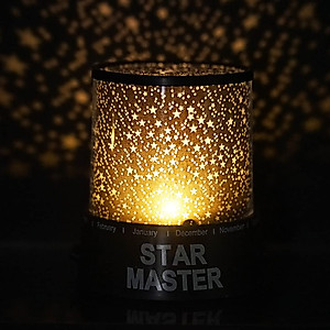 TABLECLOTHSFACTORY Starry Galaxy Sky Projector Cosmos Romantic Color Changing LED LAMP Gift Set