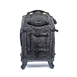 VANGUARD ALTA Fly 55T DSLR Camera Backpack, 4 Wheel Spinner/Trolley, Black