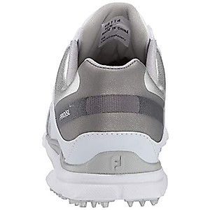 FootJoy Women's Pro|SL Previous Season Style Golf Shoes White/Silver/Grey, 5 M US
