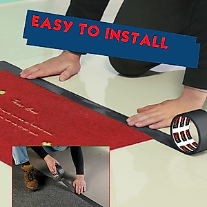 ETERART Duct Tape Haevy Duty Strong Industrial Max Strength Tape, No Residue and Tear by Hand, Multi-Purpose, Indoor & Outdoor Use, 2 Inch x 20 Yards (Black)