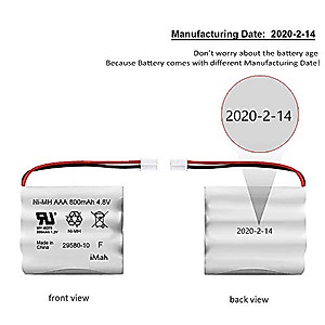 iMah Replacement 29580-10 Battery for Summer Infant Baby Monitor 29580 29590 29610 29620 29630 29710 29740 29790 29940 Ni-MH AAA 800mAh 4.8V